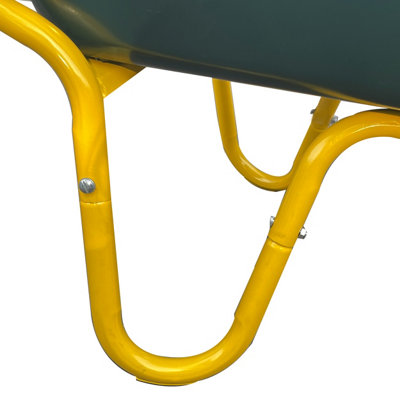 Neo Garden Wheelbarrow Heavy Duty 110L 150kg Durable Plastic Green Tray ...