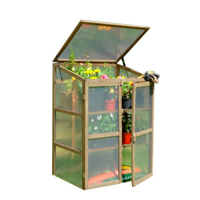 Neo Mini Wood Growhouse Greenhouse Cold Frame Model 2