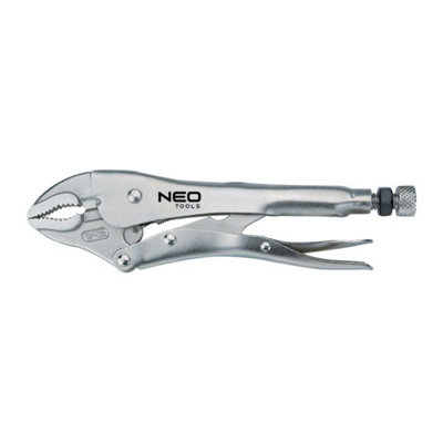 Neo Tools Locking Wrench 250mm with curved jaws