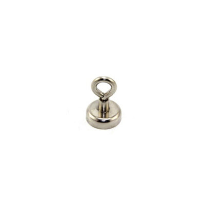 Neodymium Clamping Magnet with M5 Eyebolt - 1 in. dia - 44.09lbs Pull ...