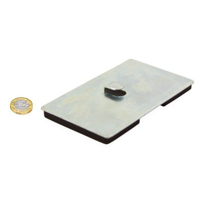 Neodymium Magnetic Pad with Hook for Fixing Rooftop Signs To Vehicles ...