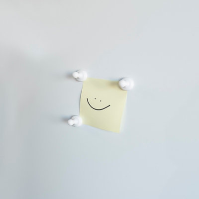Neodymium magnets 6 pack - Push pin white