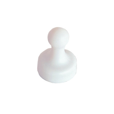 Neodymium magnets 6 pack - Push pin white