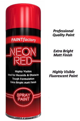 Neon Bright Spray Paint All Purpose Aerosol Primer Gloss Metal Plastic ...