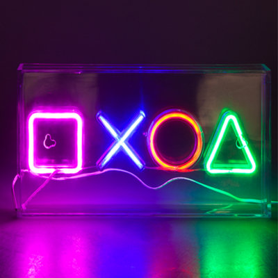 Neon Gamer Playstation Light Sign Wall Mounted or Free Standing | DIY ...