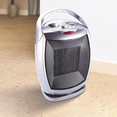 Neostar 1500W Mains Powered Oscillating Ceramic Heater with Carry ...
