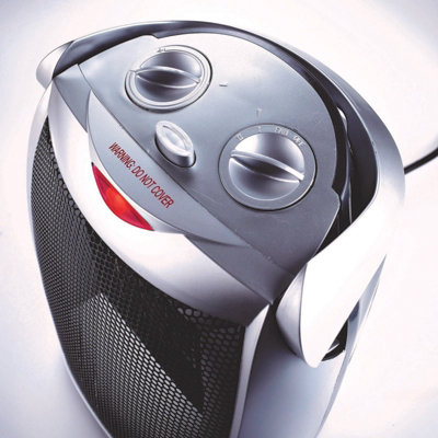 Neostar 1500W Mains Powered Oscillating Ceramic Heater with Carry ...