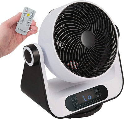 Neostar Remote Controlled Tabletop Oscillating Fan - 4 Speed, LCD ...