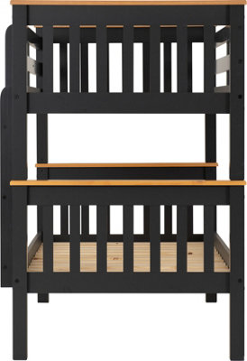 Neptune 3ft Bunk Bed in Grey and Oak Effect Finish 2 Man Delivery