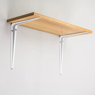 Neptune WHITE Metal Steel Shelf Wall Brackets 125mm x 150mm - 8 pack