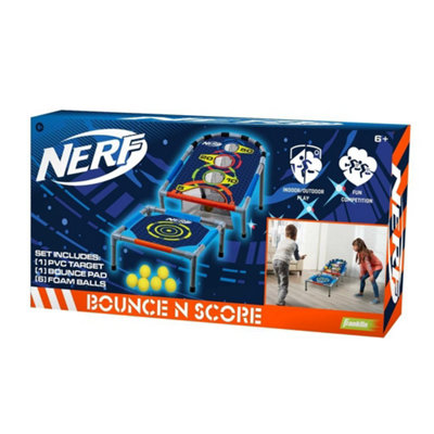 Nerf Bounce N Score Target Toss Game Set Multicoloured (One Size)