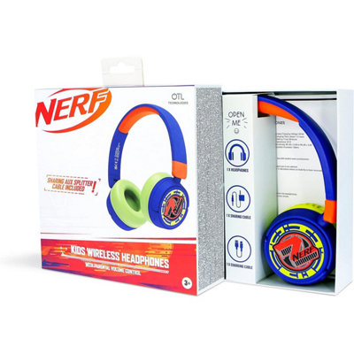 Nerf Kids Wireless Bluetooth Headphones