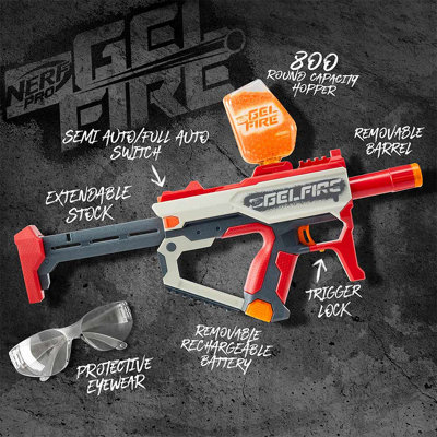 Nerf Pro Gelfire Mythic Full Auto Blaster Gun | DIY at B&Q