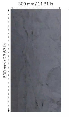 Nero Slate Self Adhesive 60 x 30cm, Pack Of 6 Thin Sheets