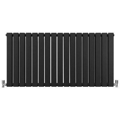 Nes Home 1158 X 600mm Double Flat Panel Matte black Designer Radiator
