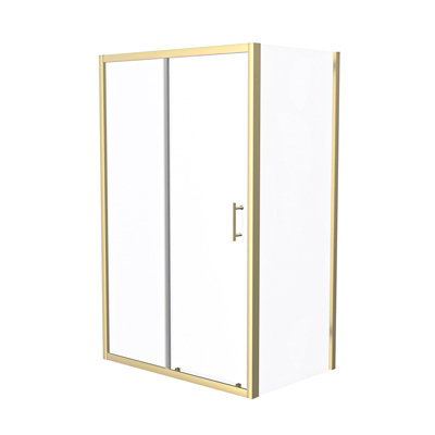 Nes Home 1200 x 700mm Shower Enclosure Sliding Door & Side Panel ...