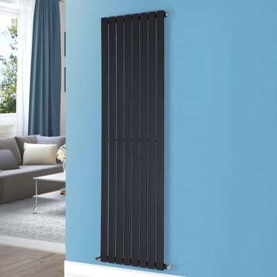 Nes Home 1800 X 546 mm Single Flat Panel Anthracite Radiator | DIY at B&Q