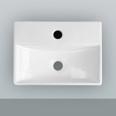 Nes Home 360 x 245mm Cloakroom Rectangle Counter Top Basin Sink