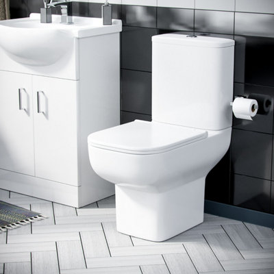 Buy Nes Home 550mm Freestanding Vanity Basin Unit & Close Coupled ...
