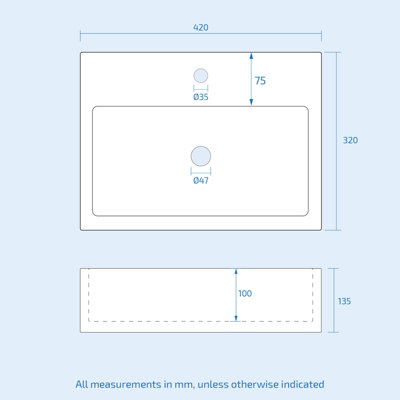 Nes Home 600mm White Vanity Cabinet and Small 420mm Counter Top Basin Sink