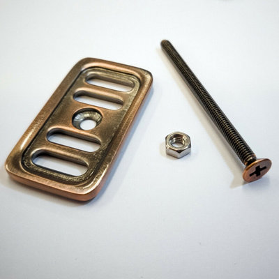 Nes Home Antique Copper brushed Steel Kitchen Basin Sink Overflow Cover ...