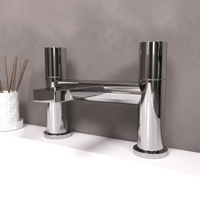 Nes Home Arte Handleless Futuristic Polished Chrome Bath Filler Tap ...