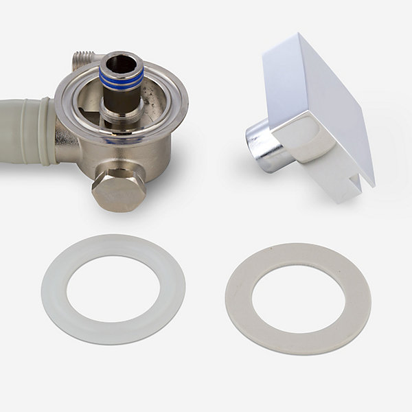Nes Home Bath Filler with Sprung Waste & Overflow - Square Nes Home Bath Filler with Sprung Waste & Overflow - Square