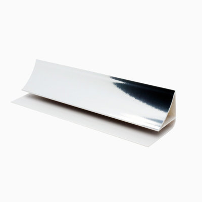Nes Home Bathroom 2700mm Coving Cladding Trim Chrome (For 5mm cladding ...