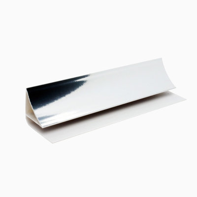 Nes Home Bathroom 2700mm Coving Cladding Trim Chrome (For 5mm cladding ...
