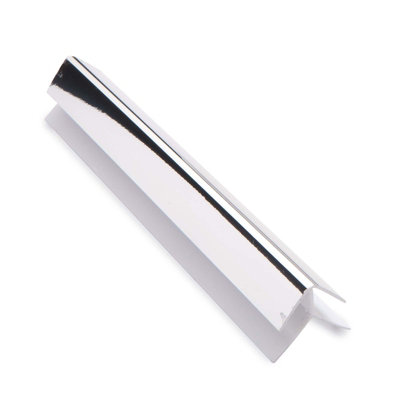 Nes Home Bathroom Chrome 10mm Trims For Shower Wall Panels PVC Cladding ...