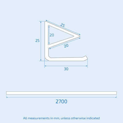 Nes Home Bathroom Coving Trim White 5mm Trims For Shower Wall Panels ...