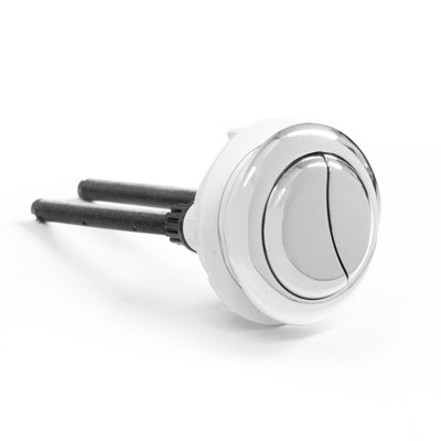 Nes Home Bathroom Dual Flush Push Chrome Buttons Toilet Lid Water Tank ...