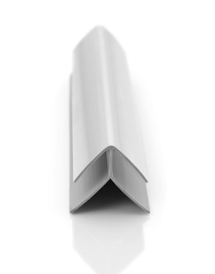 Nes Home Bathroom External Corner White 5mm Trims For Shower Wall Panels Cladding Pvc 2.7m Long ...