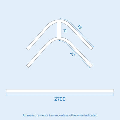 Nes Home Bathroom External Corner White 5mm Trims For Shower Wall Panels Cladding Pvc 2.7m Long ...