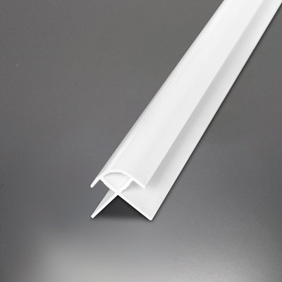 Nes Home Bathroom External Corner White Trims For Shower Wall Panels ...