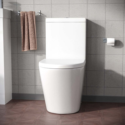 Nes Home Bella Round Close Coupled Cistern, Pan and Seat