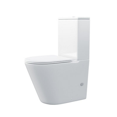 Nes Home Bella Round Close Coupled Cistern, Pan and Seat