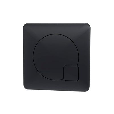 Nes Home Black Nuie Square Dual Flush Push Button