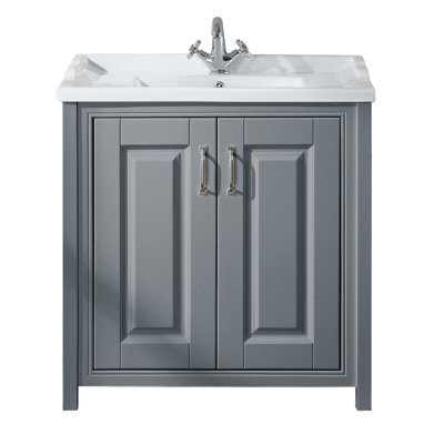 Nes Home Chiltern 800mm Bathroom Traditional Freestanding Vanity Basin ...