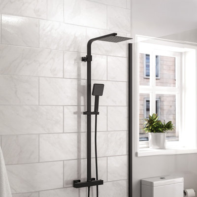 Nes Home Clifford Exposed 2 Way Thermostatic Mixer Shower Set With ...