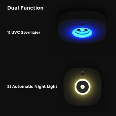 Nes Home Close Coupled WC Toilet & UVC Smart Sterilizer Light