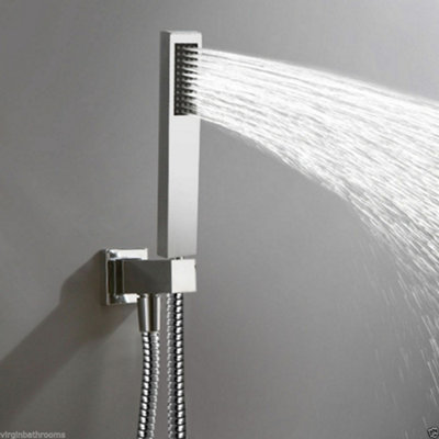 Nes Home Complete Shower Kit Set Inc Handset + Hose + Fixed Adjustable ...