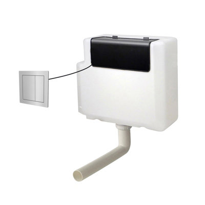 Nes Home Concealed Cistern Dual Flush Front Access Square Button ...