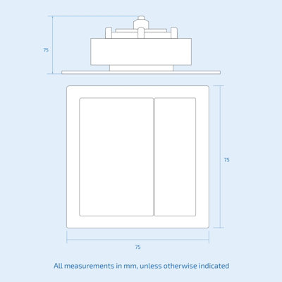 Nes Home Concealed Cistern Dual Flush Side Inlet Square Button Matte Black