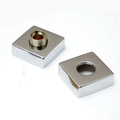 Nes Home Concealing Square Universal Shower S-Union Fittings for Bar ...