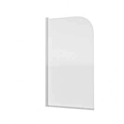 Nes Home Denver 800 mm Frameless Curved Bath Shower Screen Door