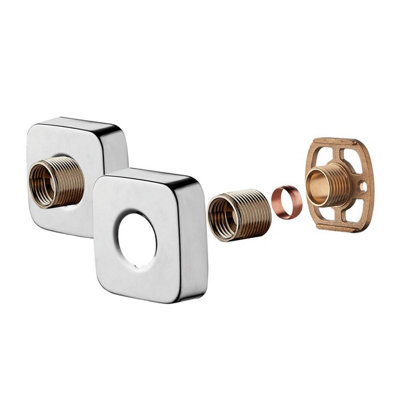 Nes Home Easy Fast Fit Fixing kit for Exposed Thermostatic Shower Mixer Bar Valves Brass