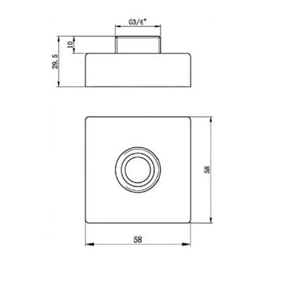 Nes Home Easy Fast Fit Fixing kit for Exposed Thermostatic Shower Mixer ...
