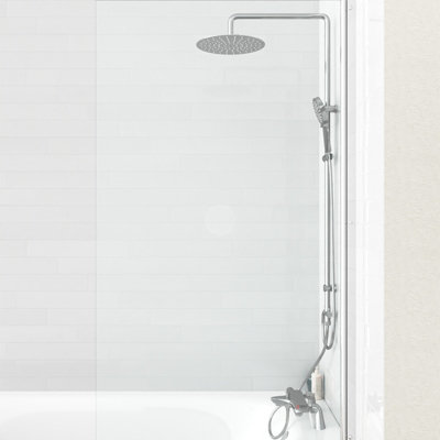 Nes Home Exposed Round Shower, Thermostatic Mixer Tap, Handset & Riser ...