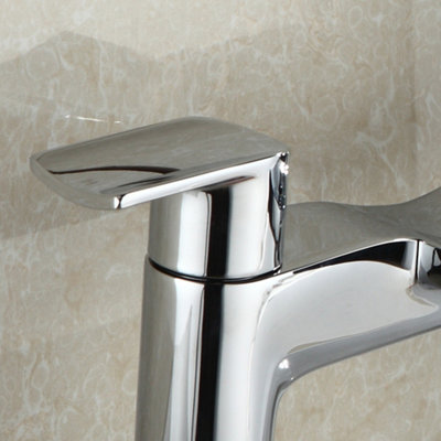 Nes Home Galaxy Deck Mounted Solid Brass Waterfall Bath Filler Mixer ...